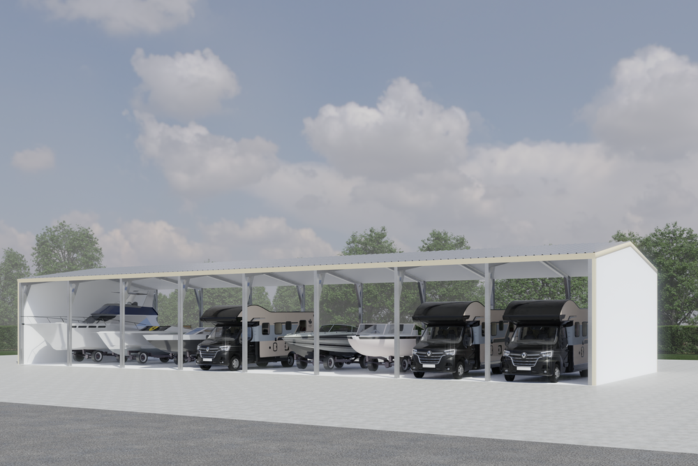 EasyFrame RV/boat Storage Buildings - Cold Formed Steel Building Models | McElroy Metal